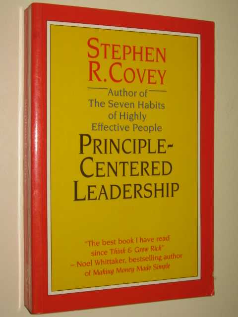 Principle Centered Leadership by Stephen R. Covey 1st ed Large PB ...