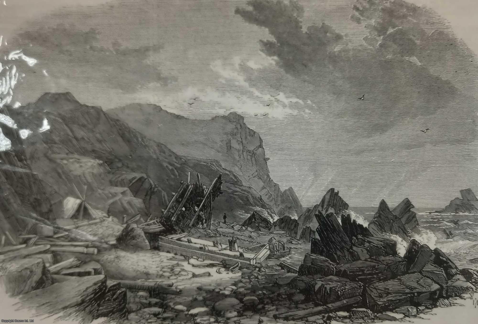 WRECK OF THE Avonmore On The Cornish Coast An Original Print From The wreck-of-the-avonmore-on-the-cornish-coast-an-original-print-from-the