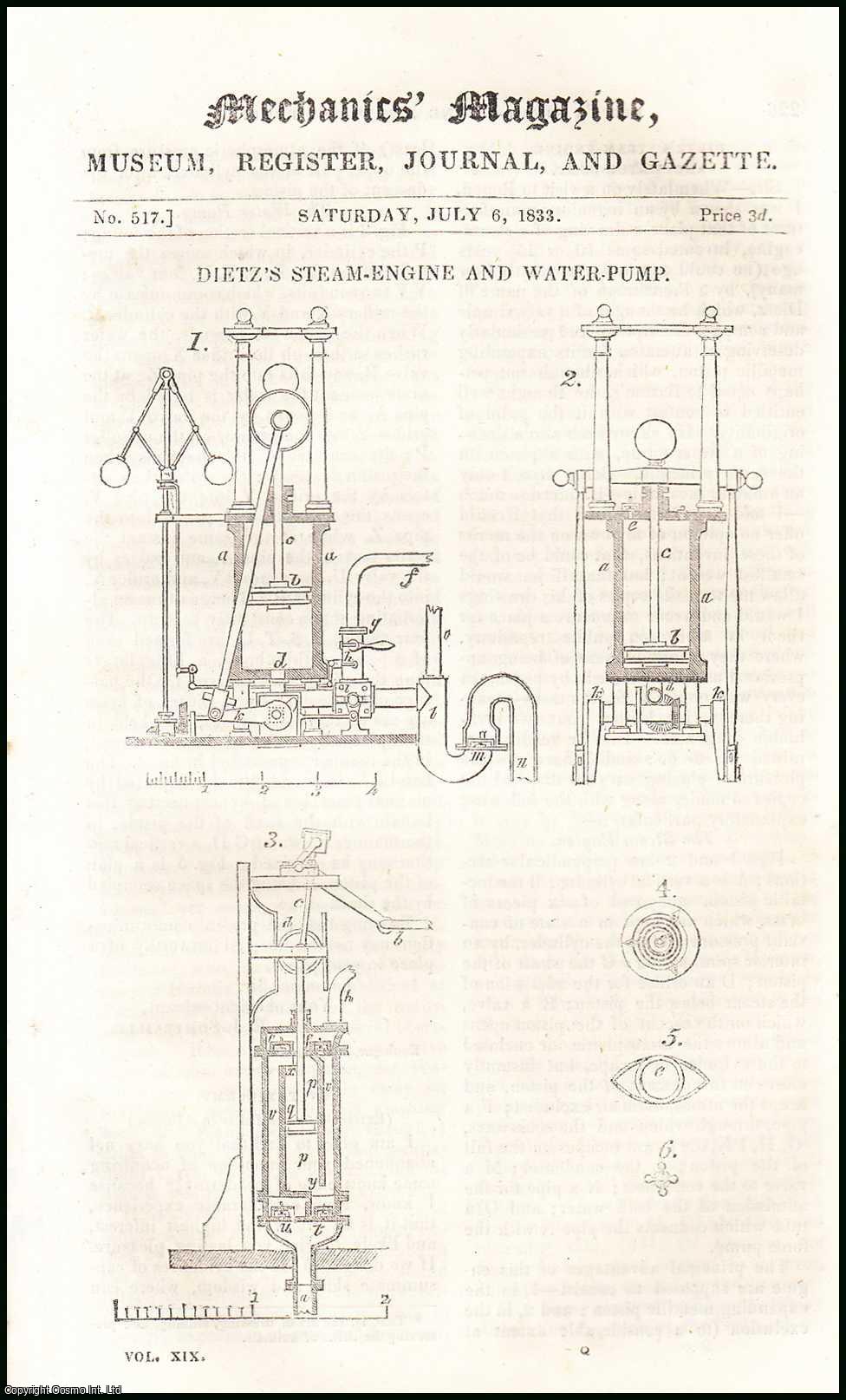 DIETZ S STEAM ENGINE Water Pump Three Throw Paddle Wheels Taxidermy dietz-s-steam-engine-water-pump-three-throw-paddle-wheels-taxidermy