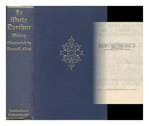 MALORY, THOMAS SIR Le morte dArthur : Sir Thomas Malory's book of King ...